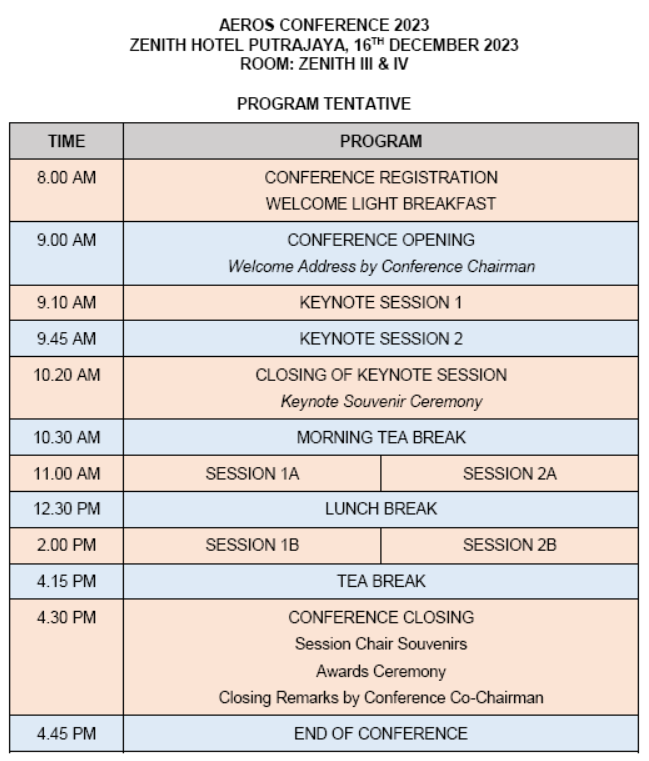 AEROS CONFERENCE 2023